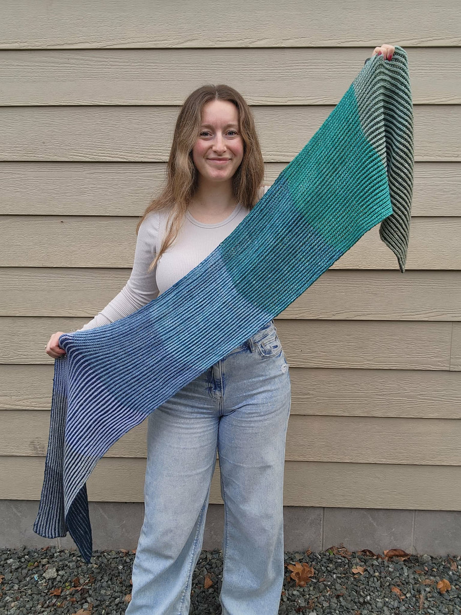 Brioche Nebula Wrap - KNITTING PATTERN – Perfectly Knotted